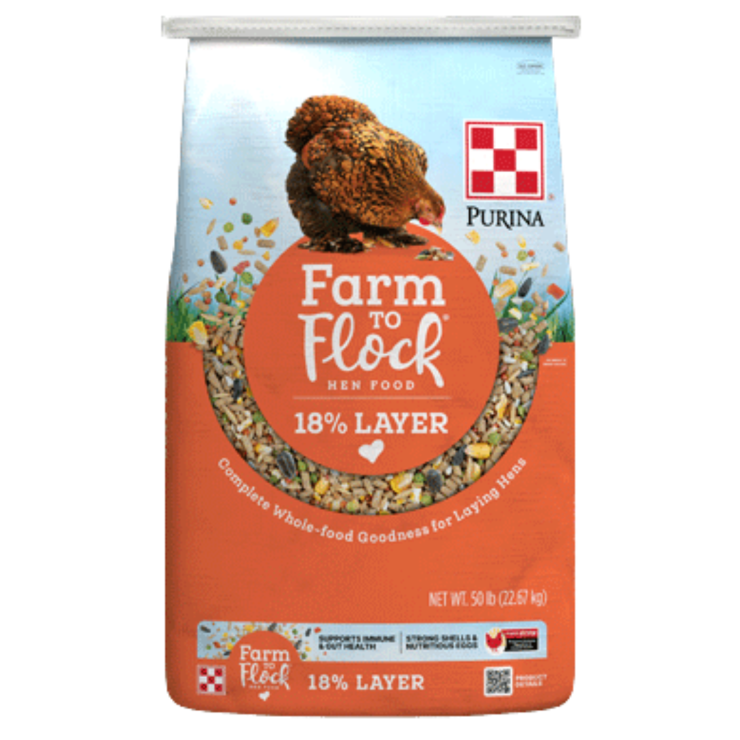 Purina Farm to Flock 18% Layer Food - CORE FEED